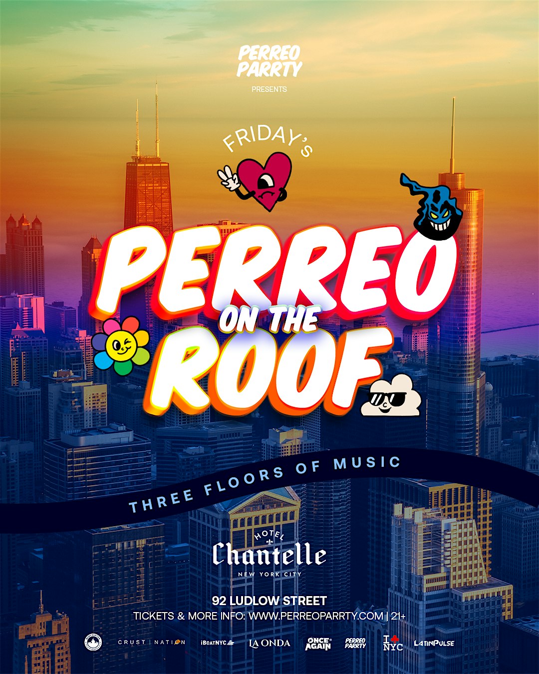 PERREO on the ROOF - Latin & Reggaeton Dance Party at Hotel Chantelle ...