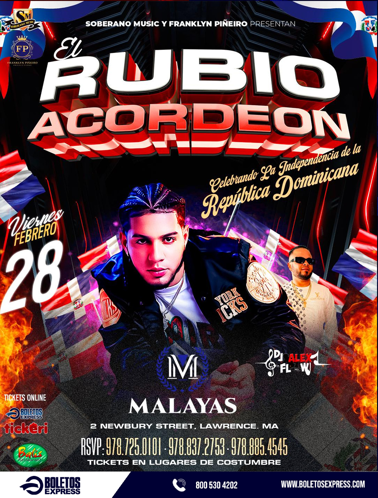 El Rubio Acordeon Celebrando La Independencia Dominicana Tickets ...